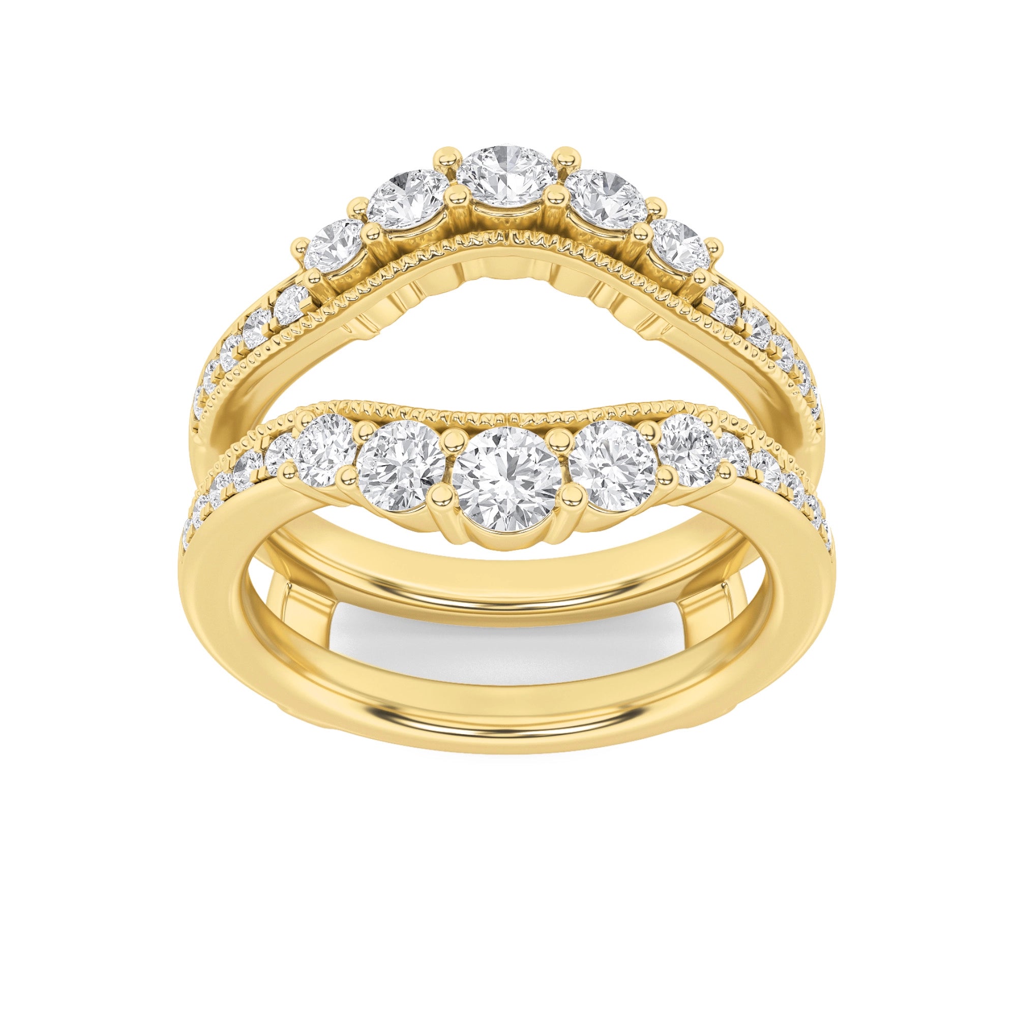 Serene Contour Lab Grown Diamond Ring Enhancer